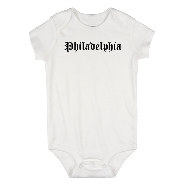 Philadelphia Pennsylvania PA Old English Infant Baby Boys Bodysuit ...